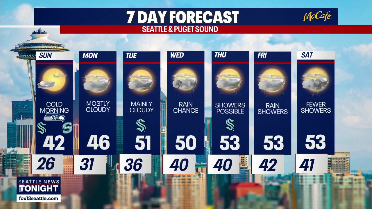 Seattle weather: Clear night and January snowfall overview ...